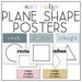 Soft Boho 2D / Plane Shapes Posters | Shape Attributes - Etsy UK