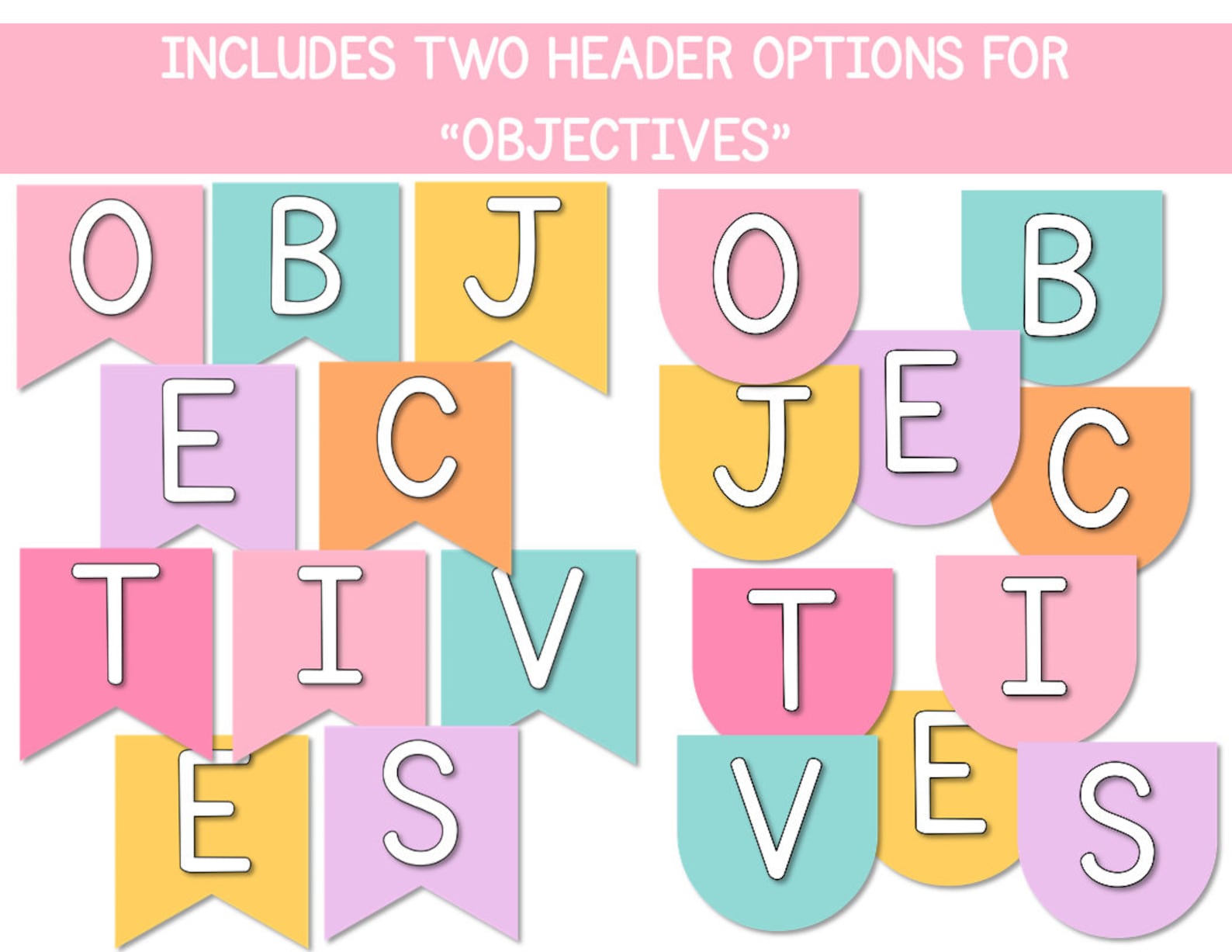 Editable Daily Objectives Board | Rainbow Sprinkles - Etsy