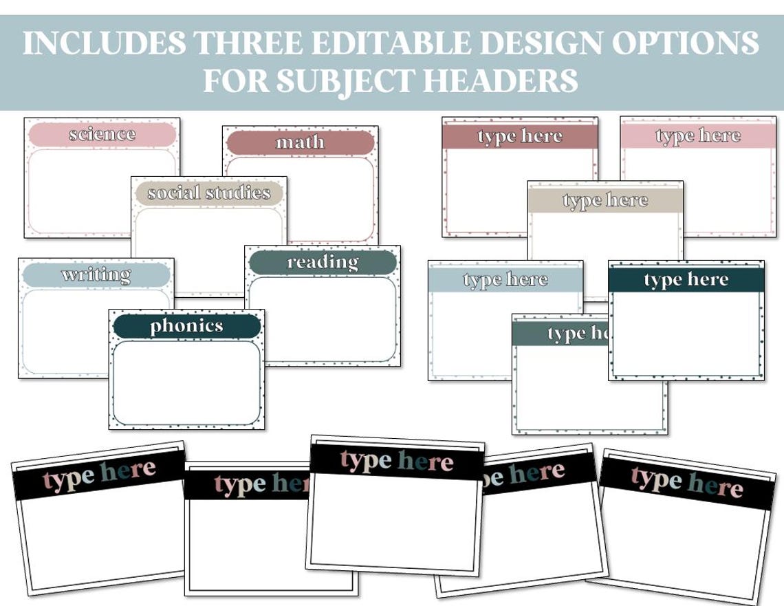 Editable Daily Objectives Board | Daily Objectives | Boho Bliss - Etsy
