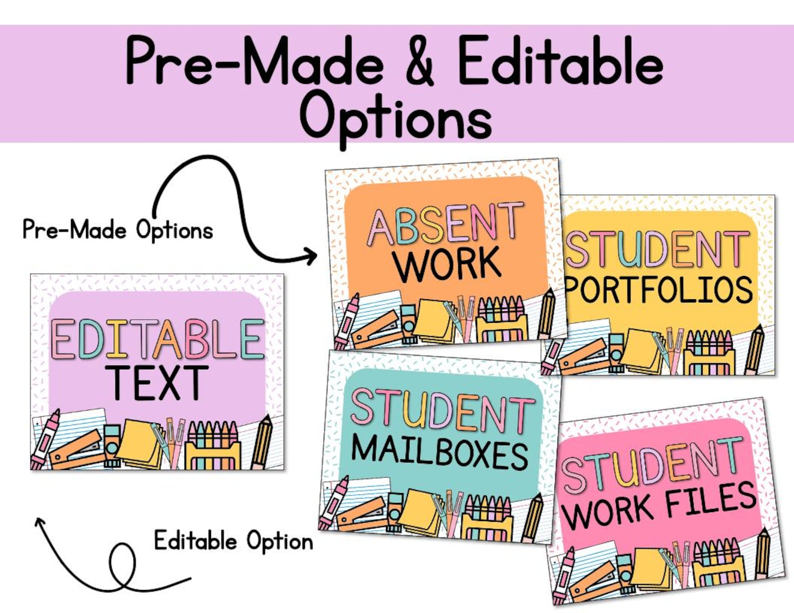 Rainbow Sprinkles Student File Labels | Back to School | Classroom ...