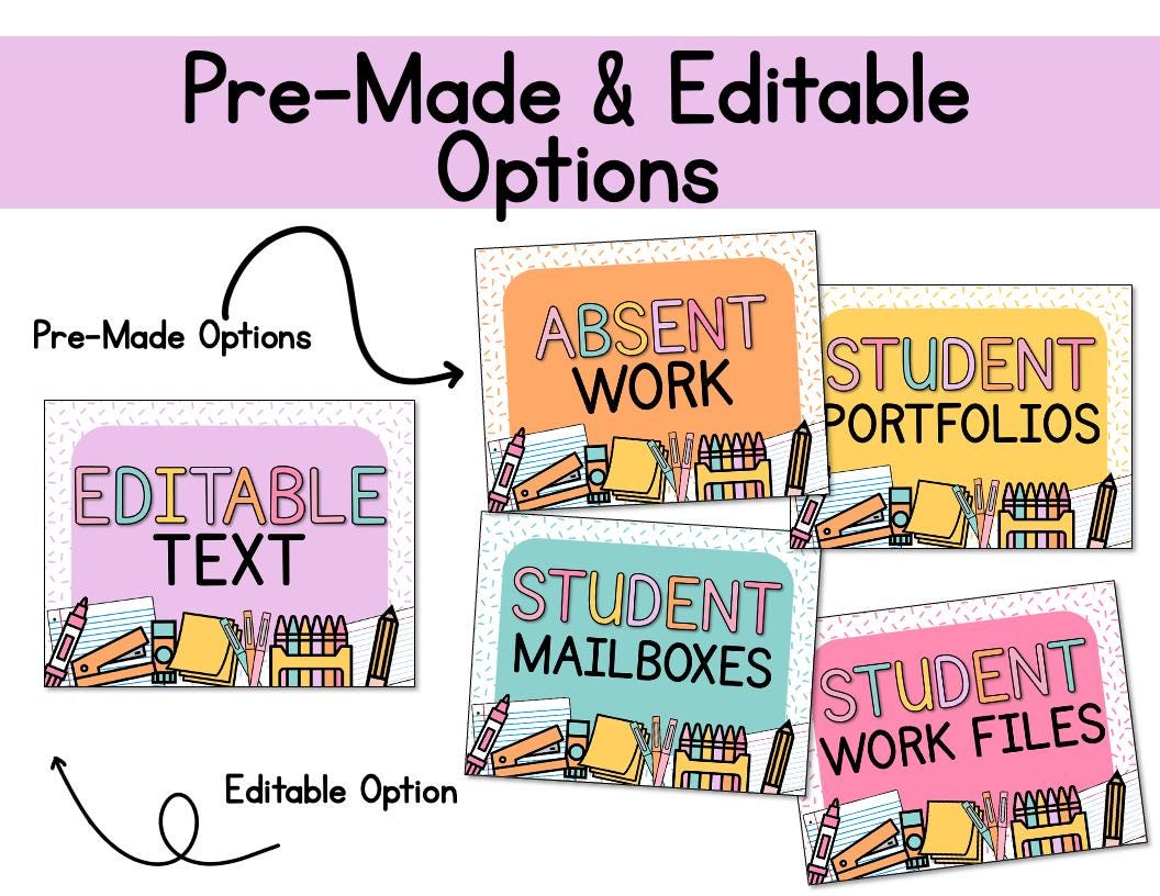 Rainbow Sprinkles Student File Labels | Back to School | Classroom ...