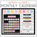 Monthly Calendar Cards | Rainbow Sprinkles - Etsy