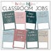 Editable Student Classroom Jobs Posters | Boho Bliss | Class Helper ...