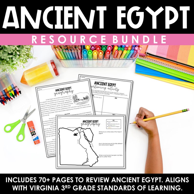 Ancient Egypt Unit Activities Ancient Civilizations VA SOL - Etsy