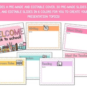 Editable Back to School Night Powerpoint Presentation | Meet the ...