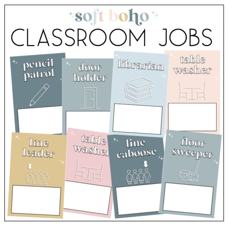 Classroom Jobs Chart - Etsy