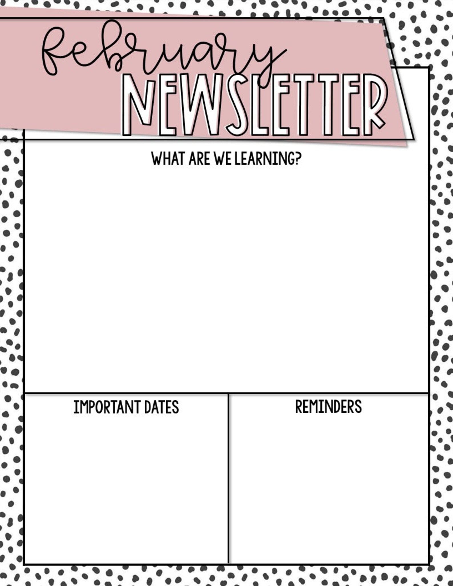 EDITABLE Monthly Newsletter Templates | Powerpoint - Etsy