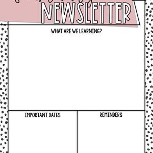 EDITABLE Monthly Newsletter Templates | Powerpoint - Etsy