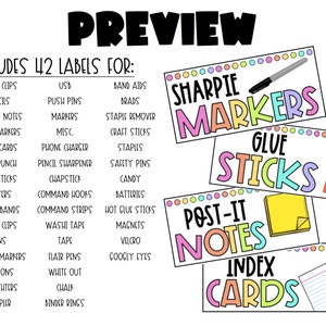 EDITABLE Colorful Teacher Toolbox Labels - Etsy