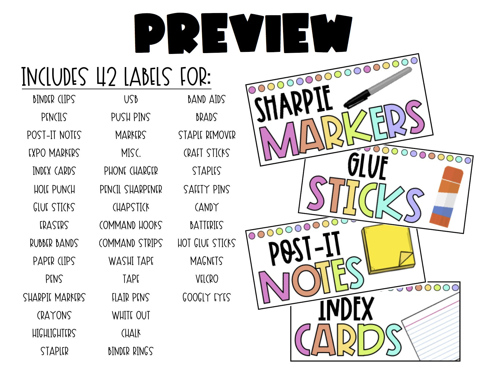 EDITABLE Colorful Teacher Toolbox Labels - Etsy