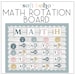 Soft Boho Math Rotation Board | Math Workshop | Math Centers - Etsy