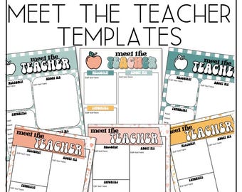 Back to School | Meet the Teacher | Open House CANVA EDITABLE (pastel ...