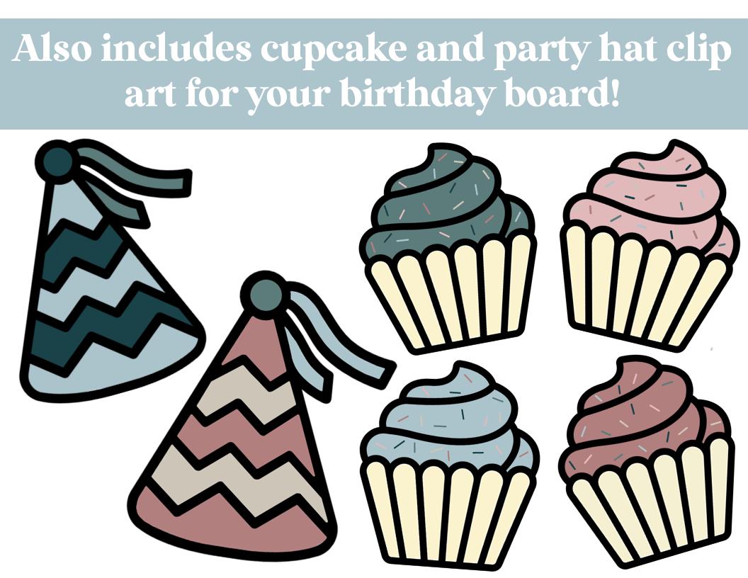 Editable Birthday Board Display | Boho Bliss | Classroom Decor - Etsy
