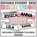 Bright Pastel Editable Desk Name Tags / Name Plates | Target Adhesive ...