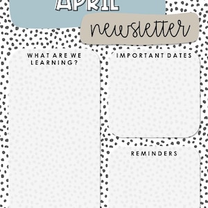 EDITABLE Monthly Newsletter Templates | Powerpoint - Etsy