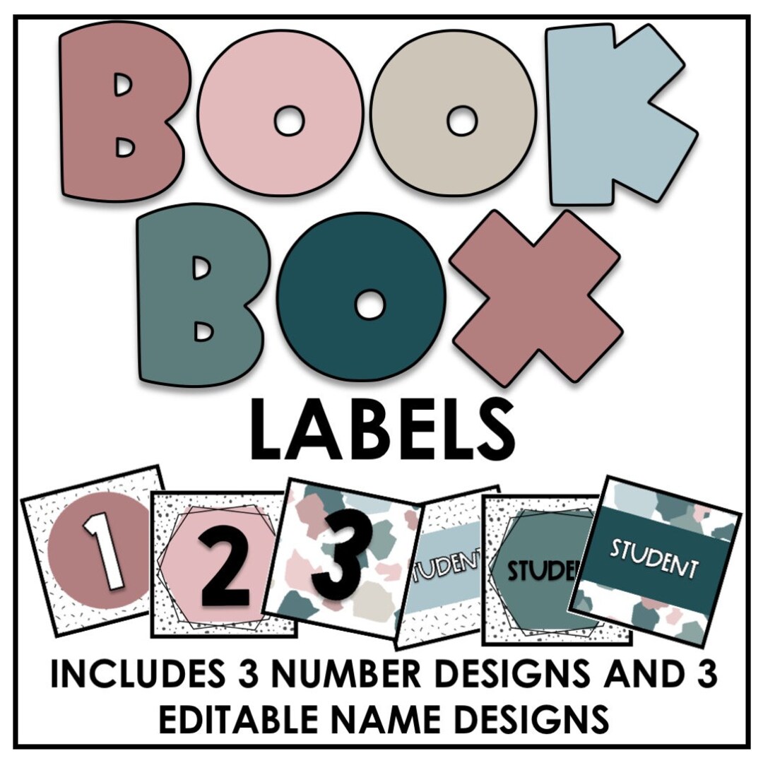 Boho Student Book Box Lab - Etsy