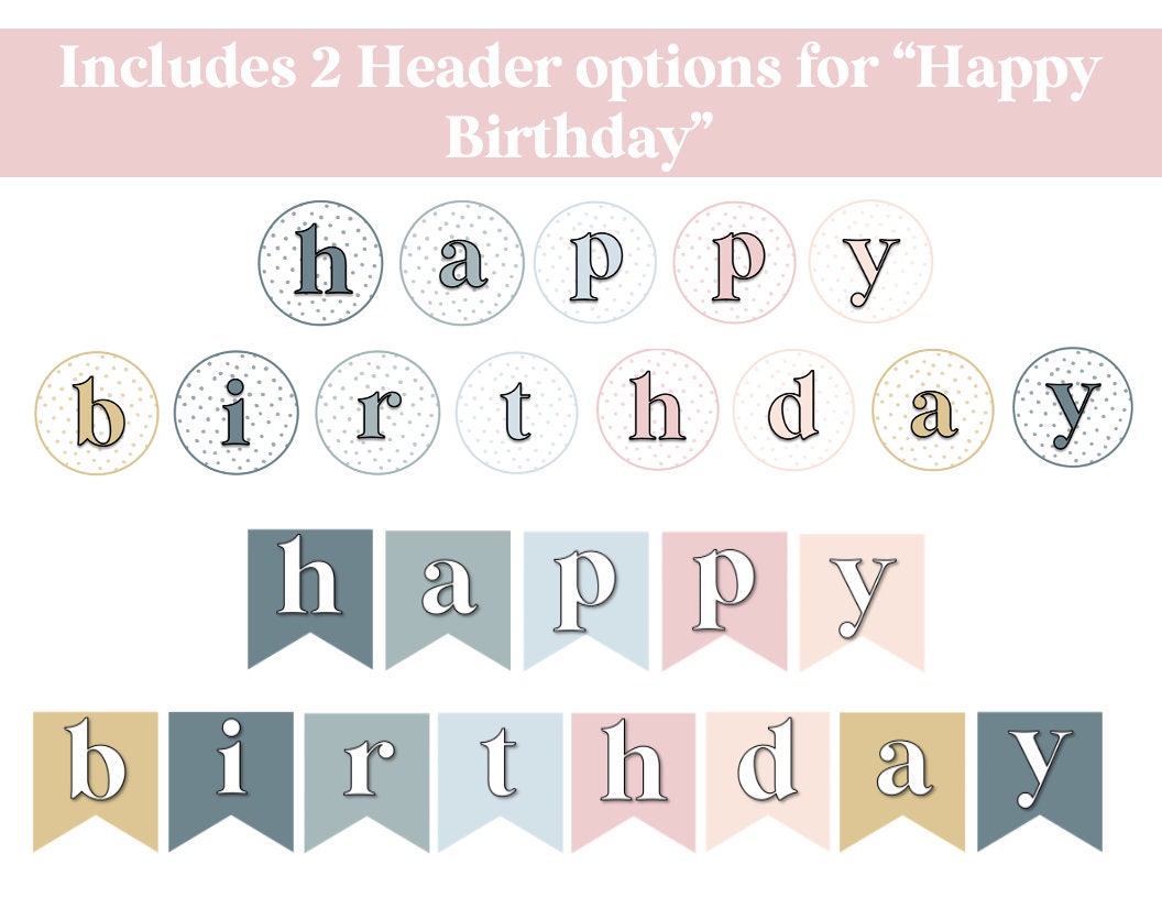 Editable Birthday Board Display | Soft Boho | Classroom Decor - Etsy