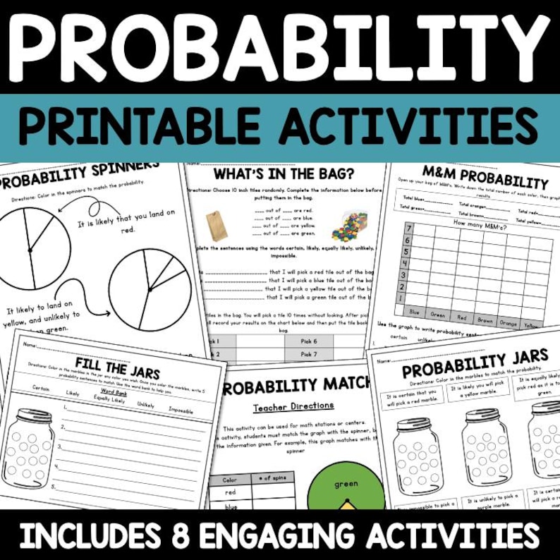 Probability Unit Activities | What Are the Chances? | VA SOL - Etsy