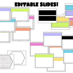 Editable Colorful Objective Board Posters and Headers - Etsy