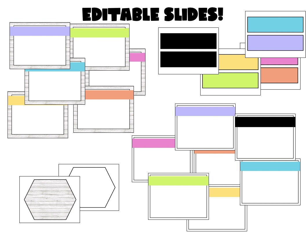 Editable Colorful Objective Board Posters and Headers - Etsy