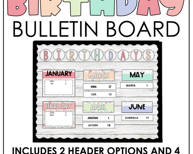 BULLETIN BOARD KIT- Happy Birthday Display | Positive Classroom ...
