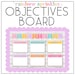 Editable Daily Objectives Board | Rainbow Sprinkles - Etsy
