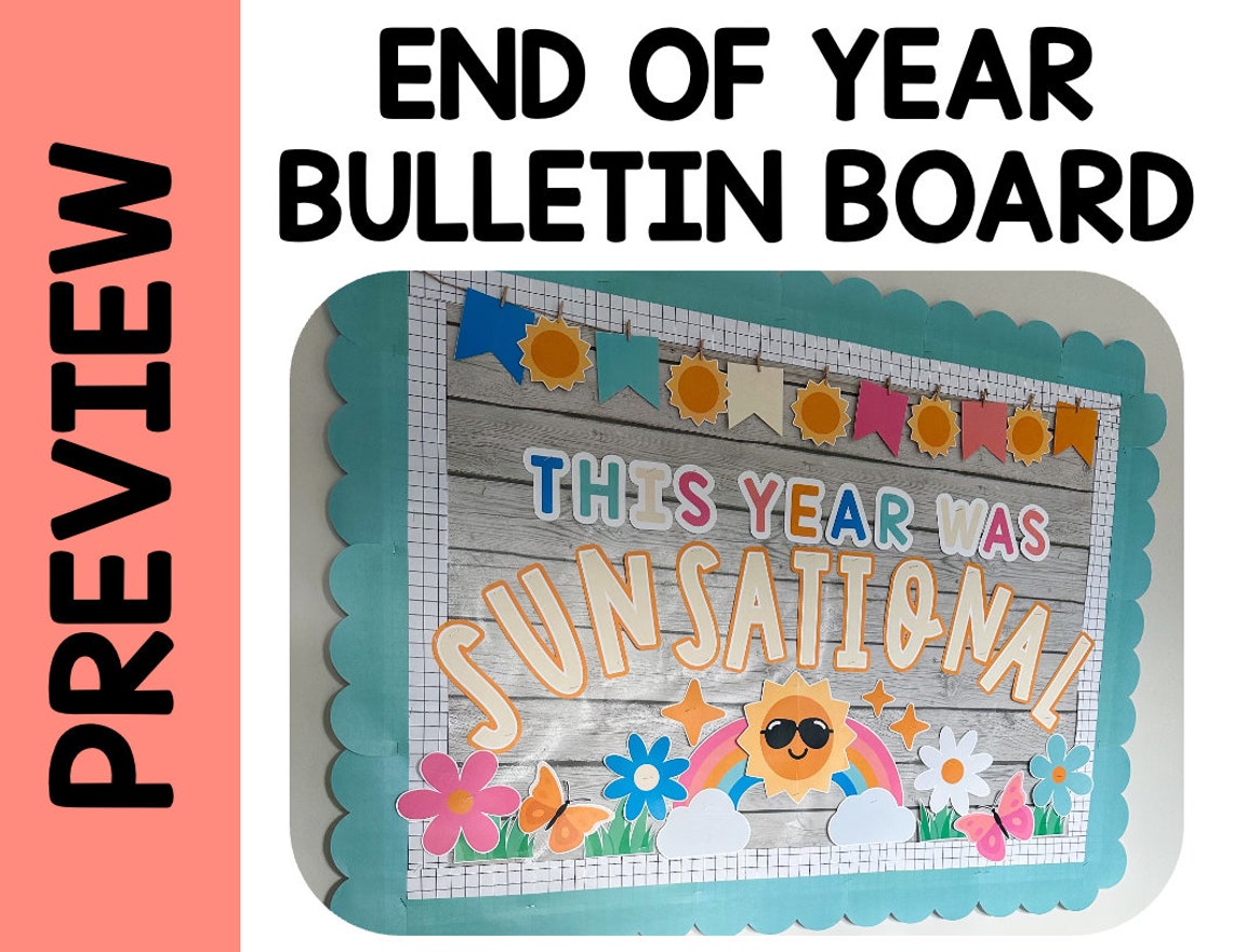 End of the Year / Summer Bulletin Board | Classroom Decor - Etsy