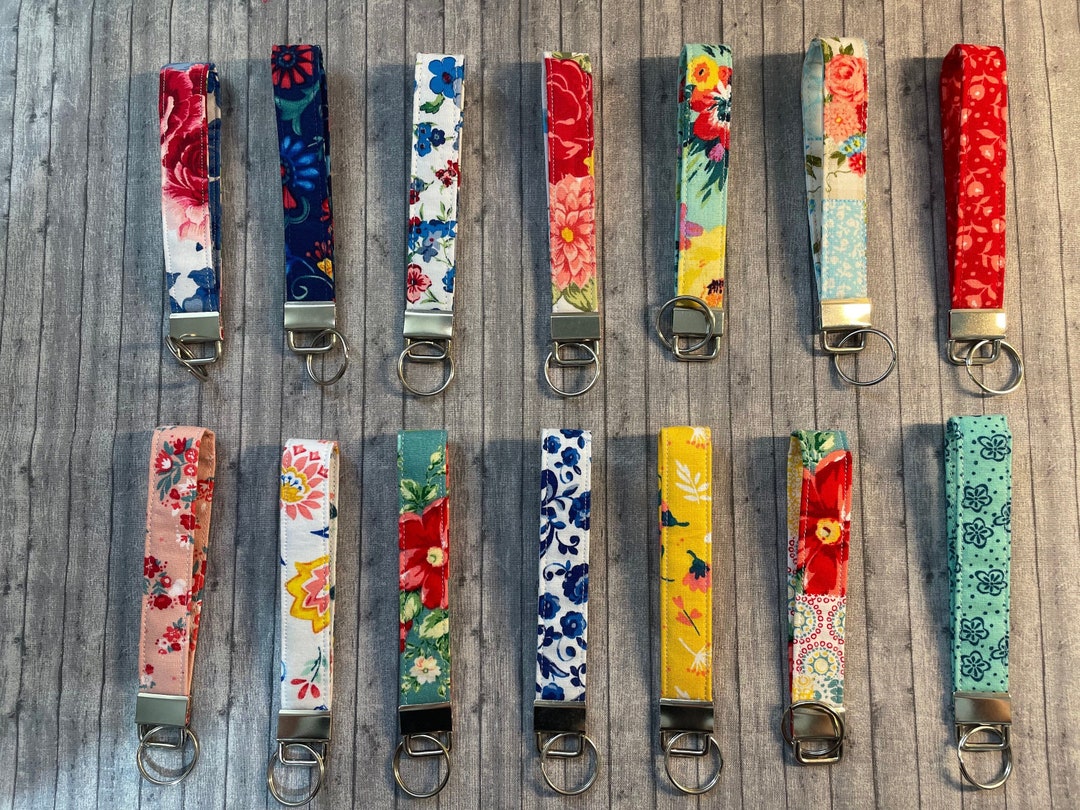Handcrafted Keychains Made in Pioneer Woman Fabrics - Etsy