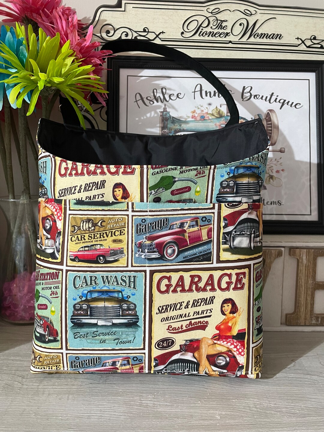 Car Caddy Vintage Car Themed Medium - Etsy