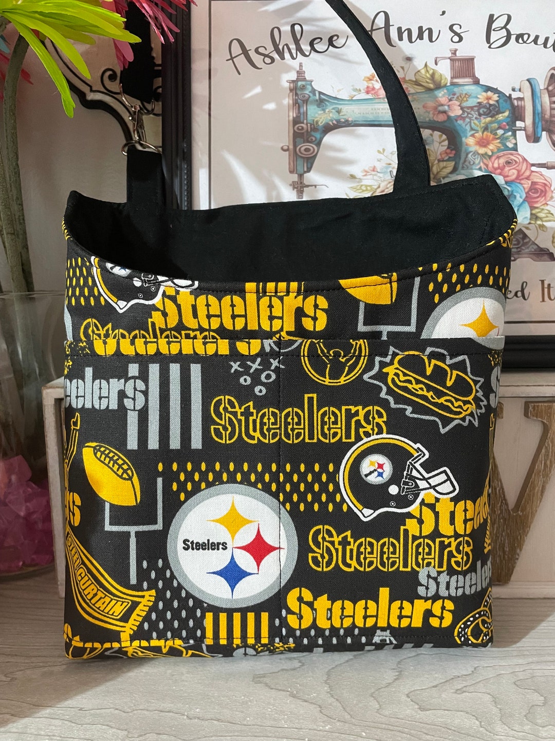 Car Caddy Made in a Licensed Steelers Fabric - Etsy