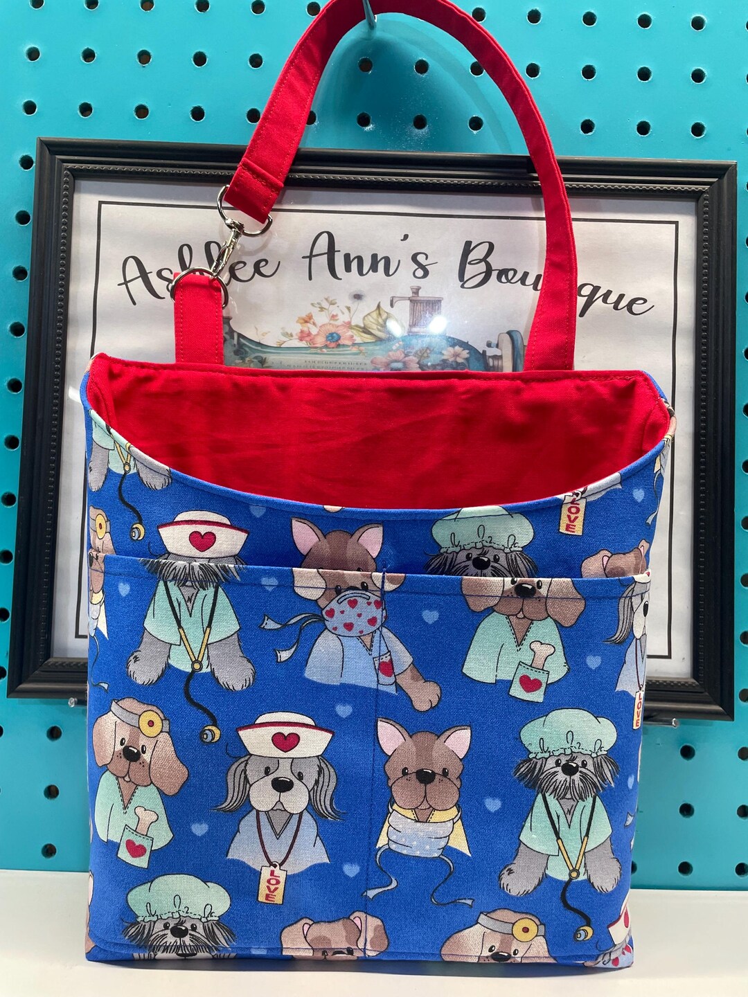 Car Caddy Made in a Adorable Dog Medical Nursing Fabric - Etsy