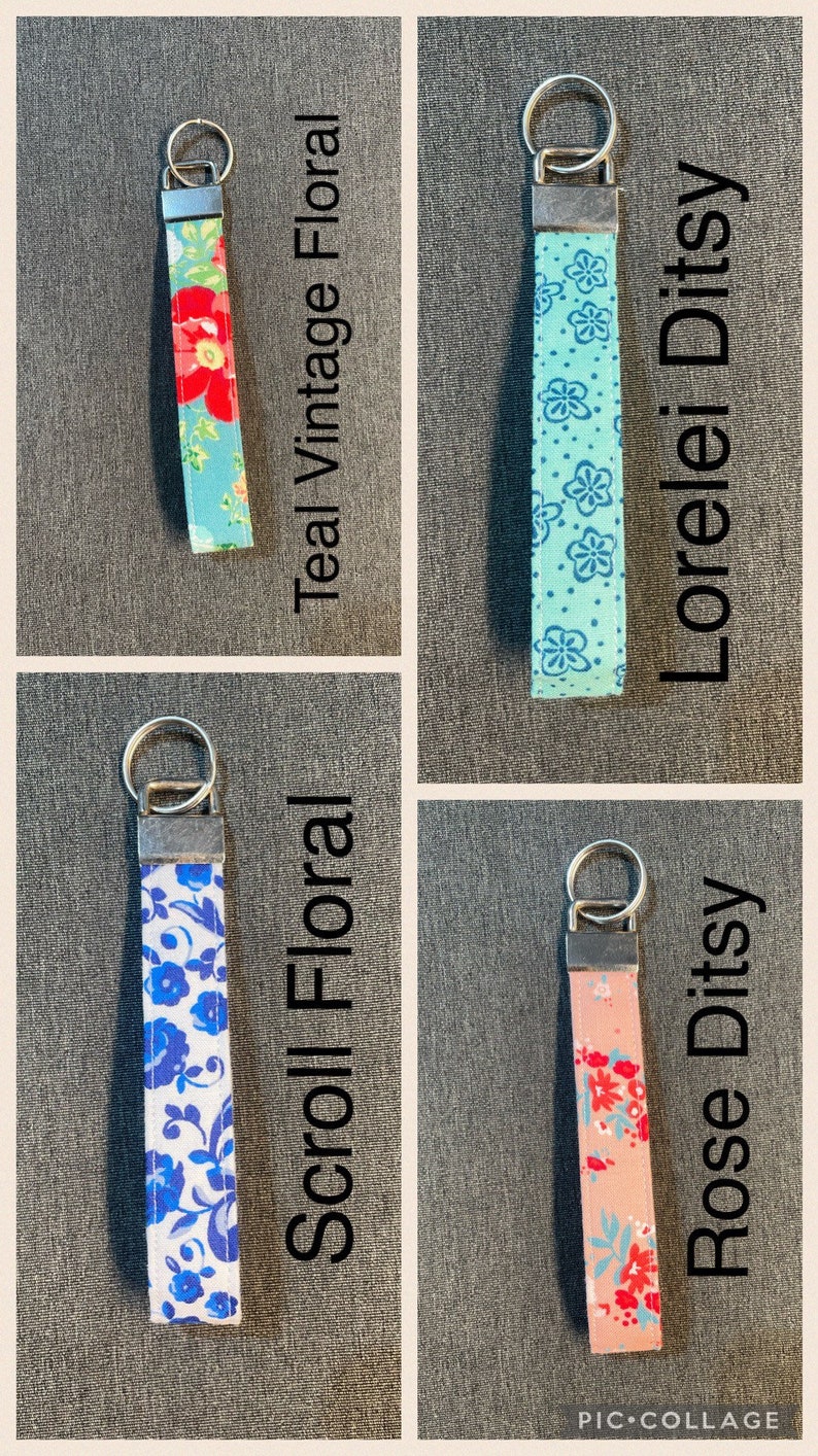 Handcrafted Keychains Made in Pioneer Woman Fabrics - Etsy