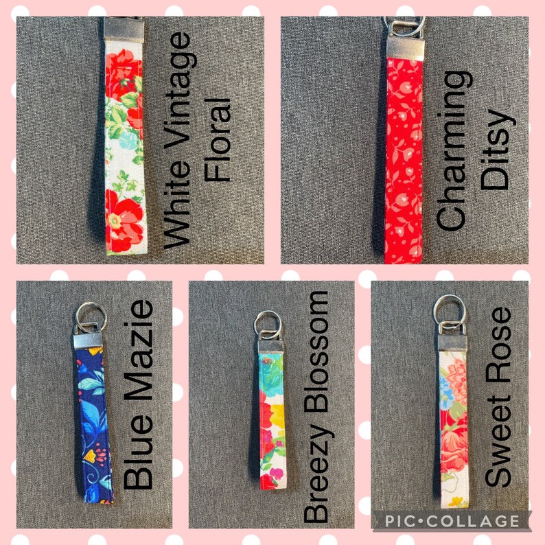 Handcrafted Keychains Made in Pioneer Woman Fabrics - Etsy