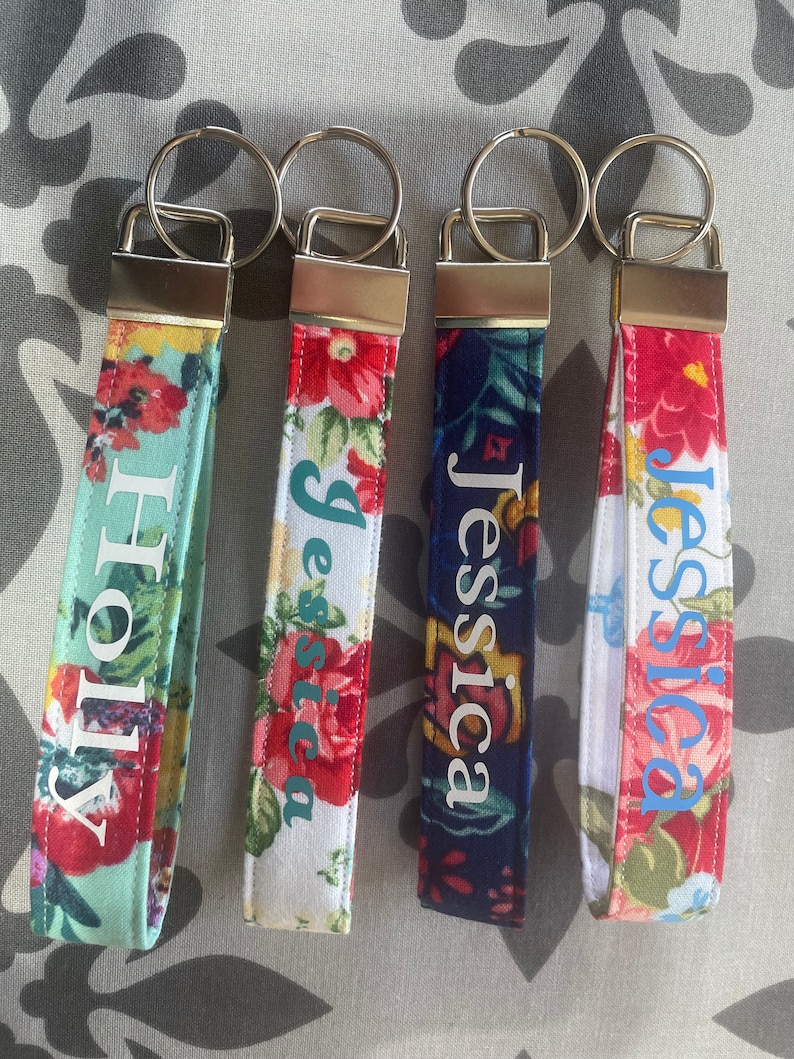 Handcrafted Keychains Made in Pioneer Woman Fabrics - Etsy