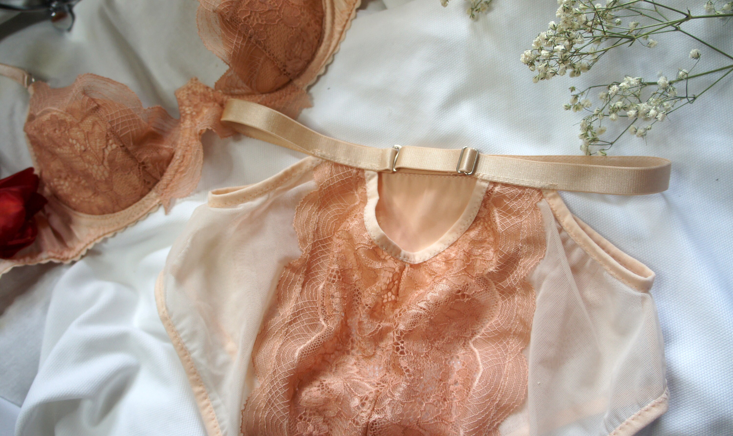 Lace lingerie lingerie astethics peach underwear peach | Etsy