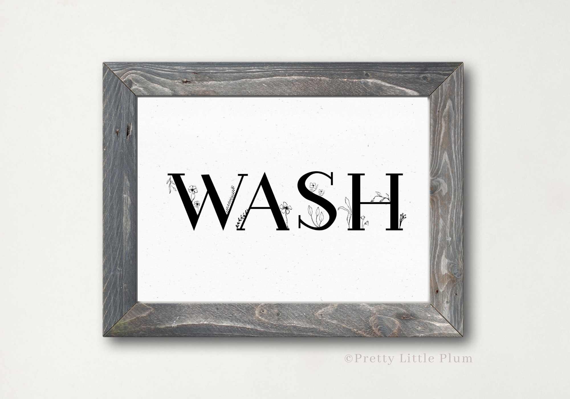 Letrero de lavado para baño, letrero de baño, lavarse las manos ...