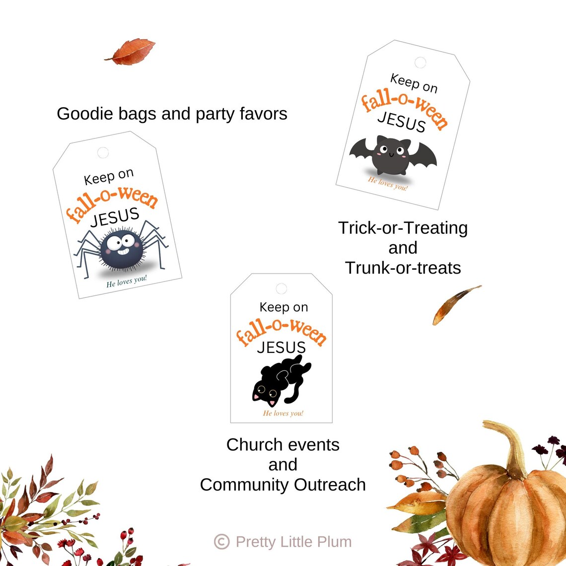 Christian Halloween Treat Tags Printable, Falloween Jesus Gift ...