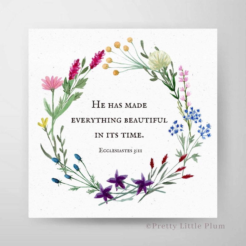 Calligraphy Ecclesiastes - Etsy