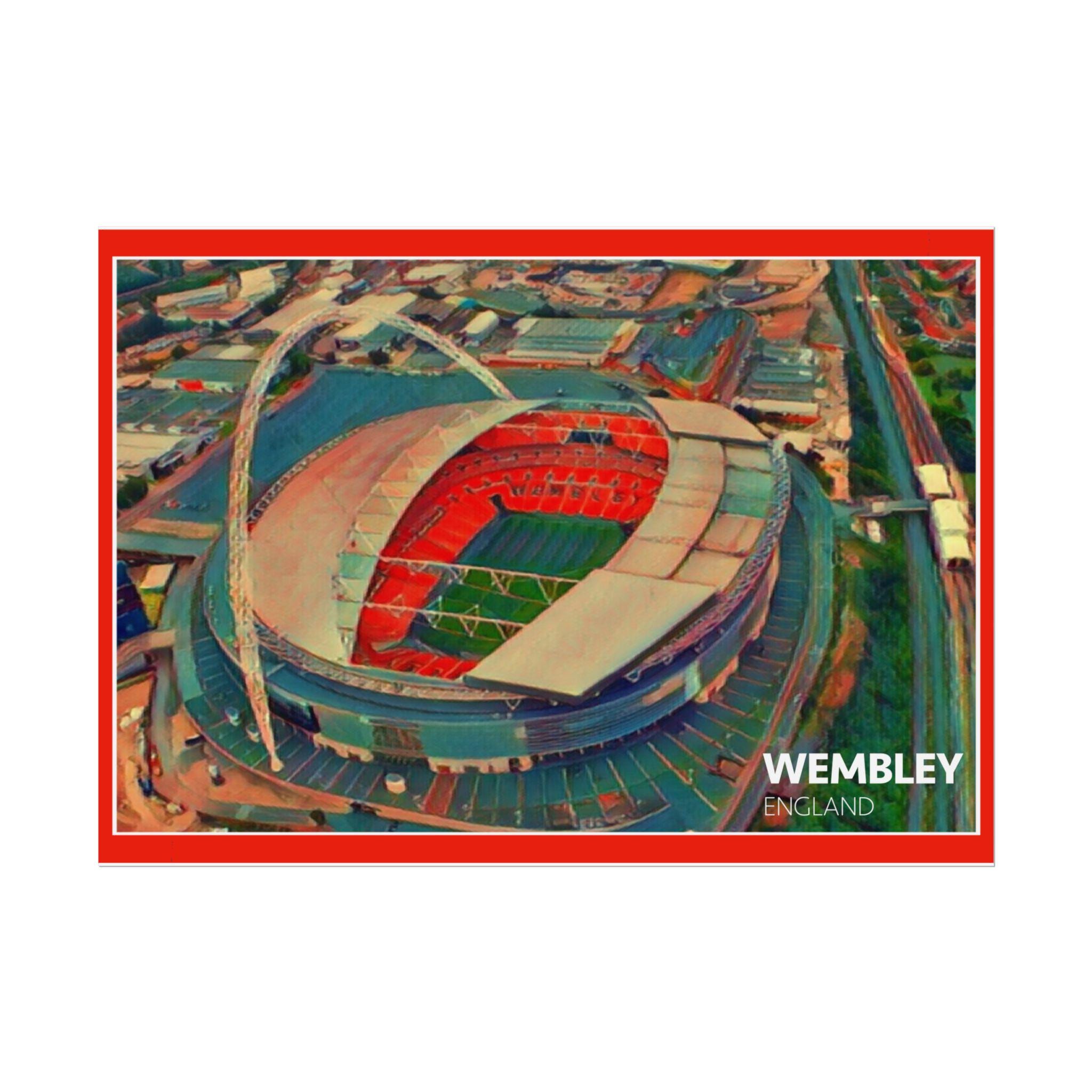 Wembley Stadium England Fan Poster, Rolled Posters for Kids and Games ...