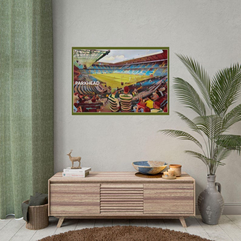 Parkhead Stadium Celtic Fan Poster, Rolled Posters for Kids and Games ...