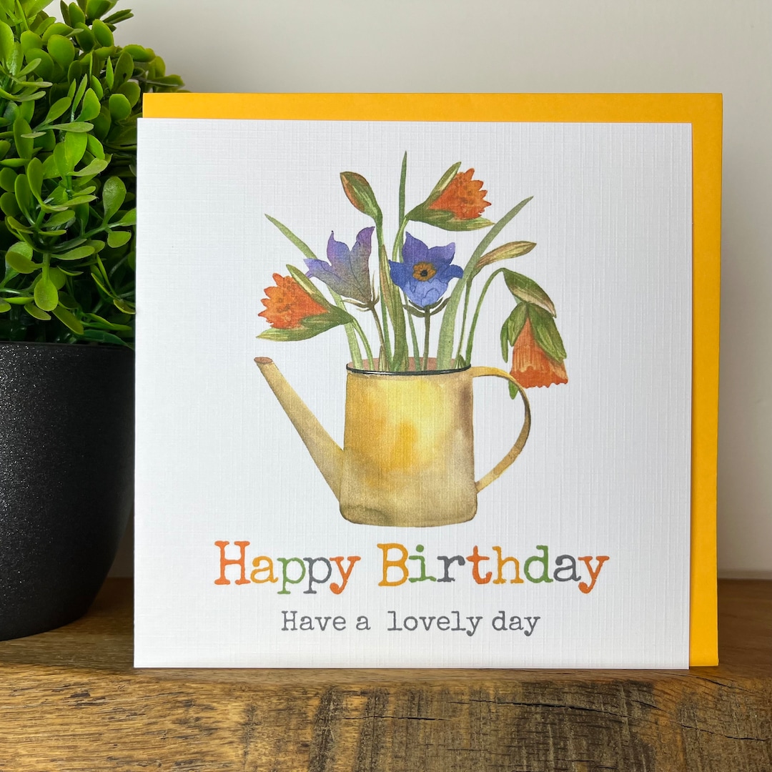 Personalised Happy Birthday Card / Happy Birthday / Name Card - Etsy