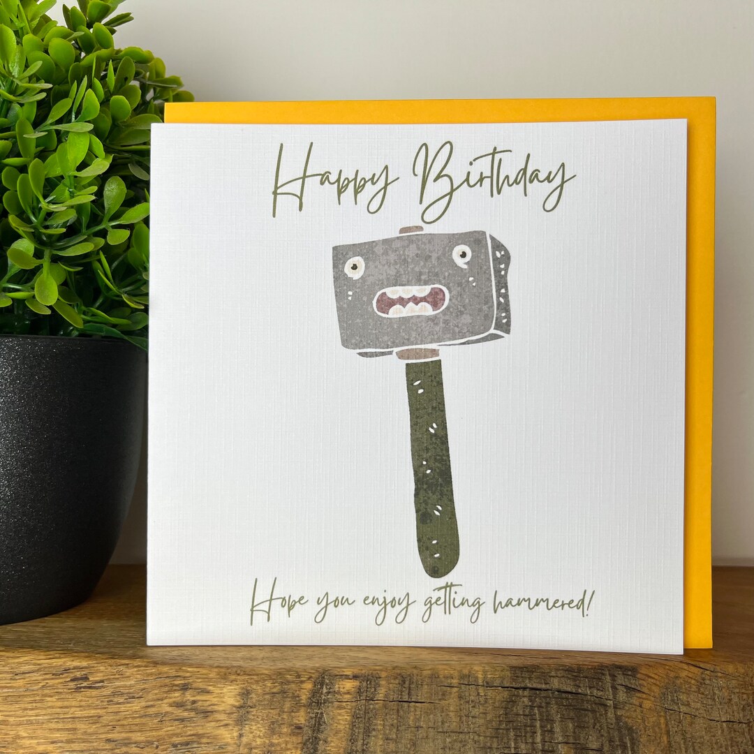 Personalised Happy Birthday Card / Happy Birthday / Name Card - Etsy