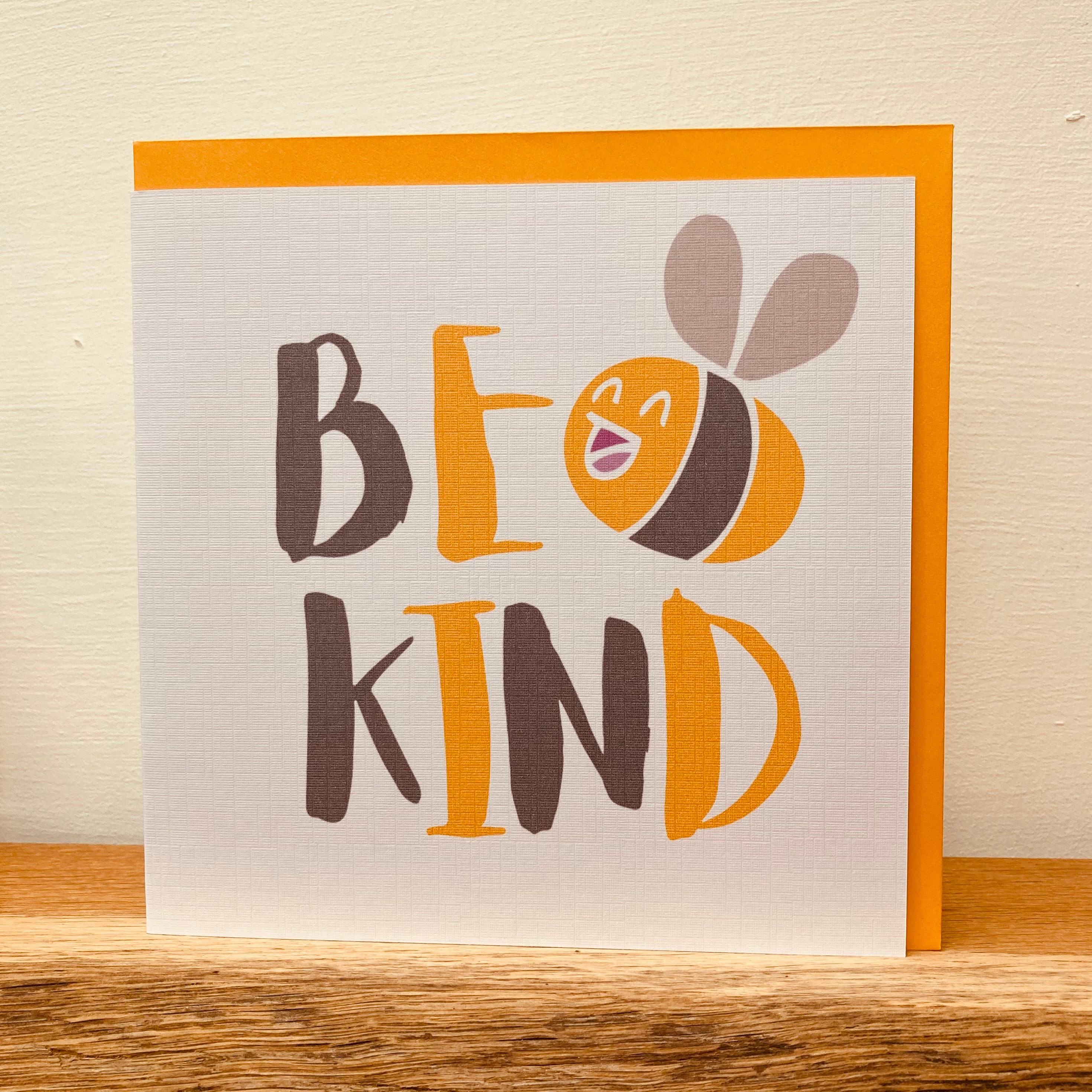 Be kind / Bee card / Be kind card / Thinking of you | Etsy