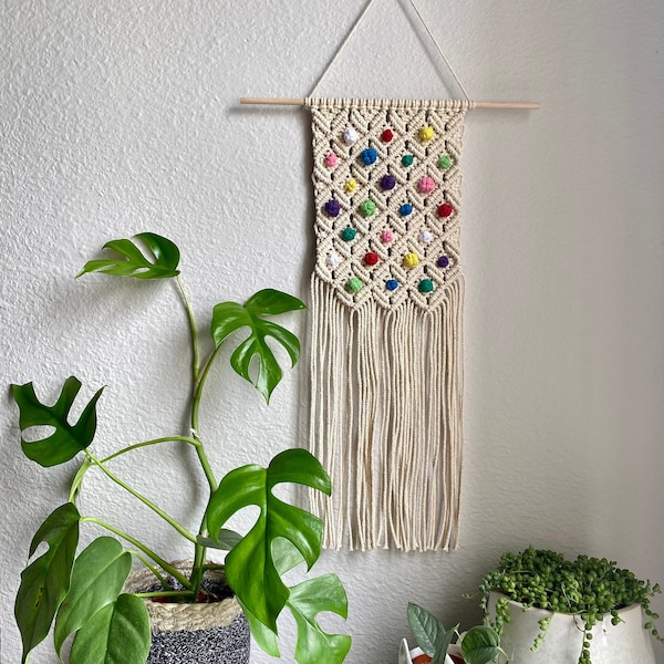 Colorful Macrame Wall Hanging - Etsy