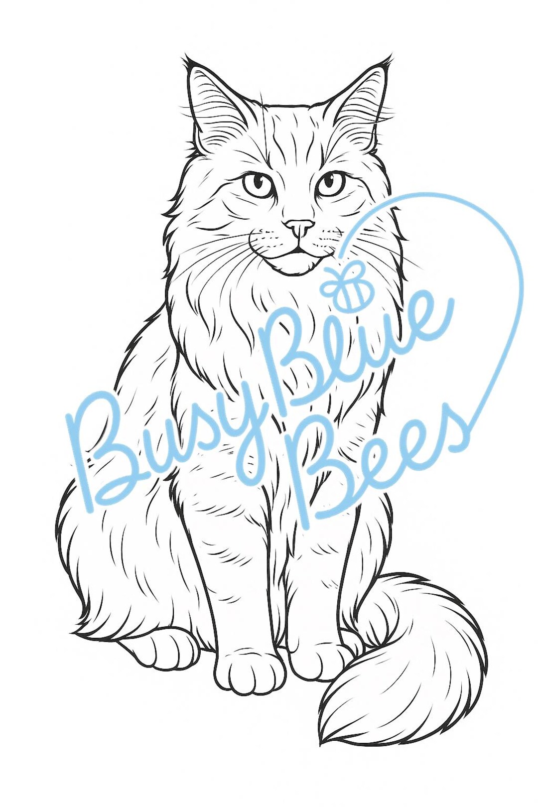 Realistic Cat Breeds Coloring Book – 50 Page Printable PDF | Detailed ...