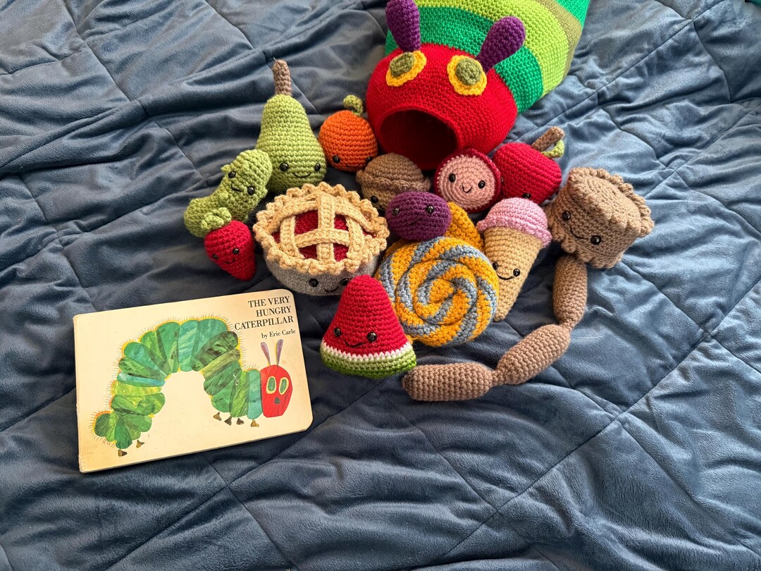 The Very Hungry Caterpillar Individual Pieces - Crochet - Etsy