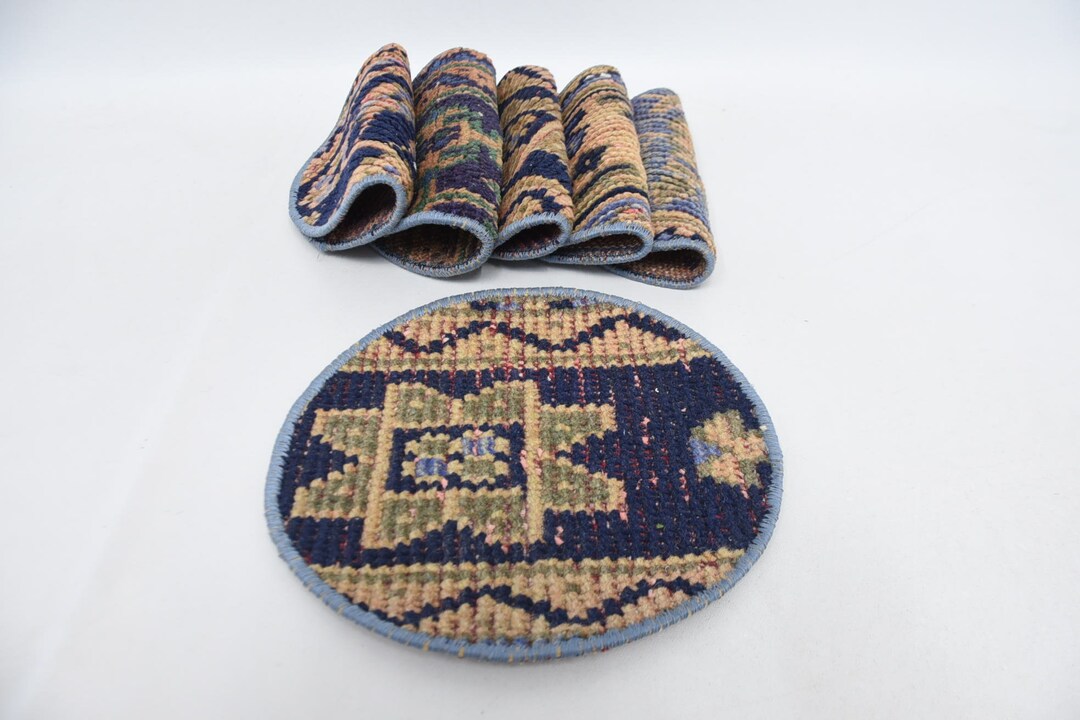 Decoration Underplate, Set of Six, Service Rug Placemat, 10"x10" Circle ...