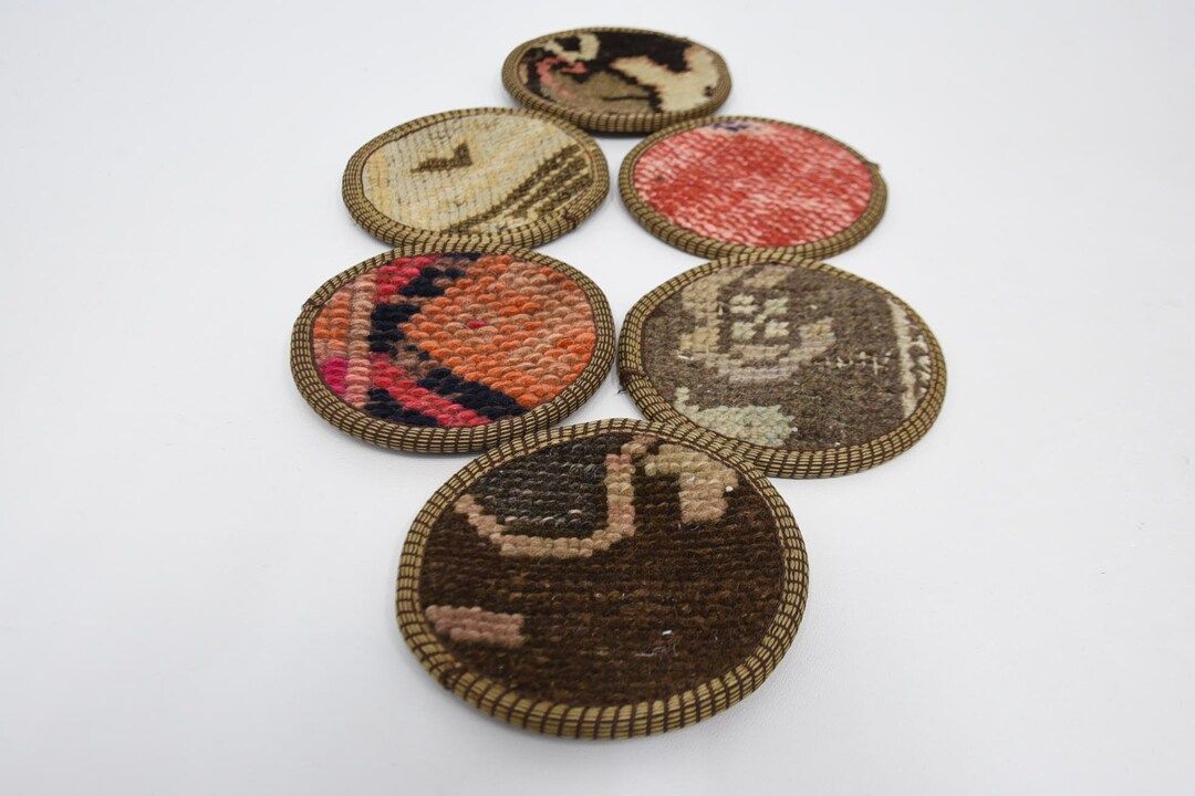 Kilim Coaster, Beer Coaster, Glass Pad, Brown Pad, Rug Pad, Coffee ...
