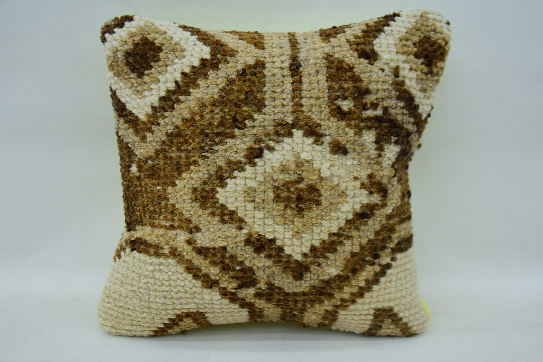 Throw Pillow, Designer Pillows, Personalized Pillow, 14x14 Beige ...