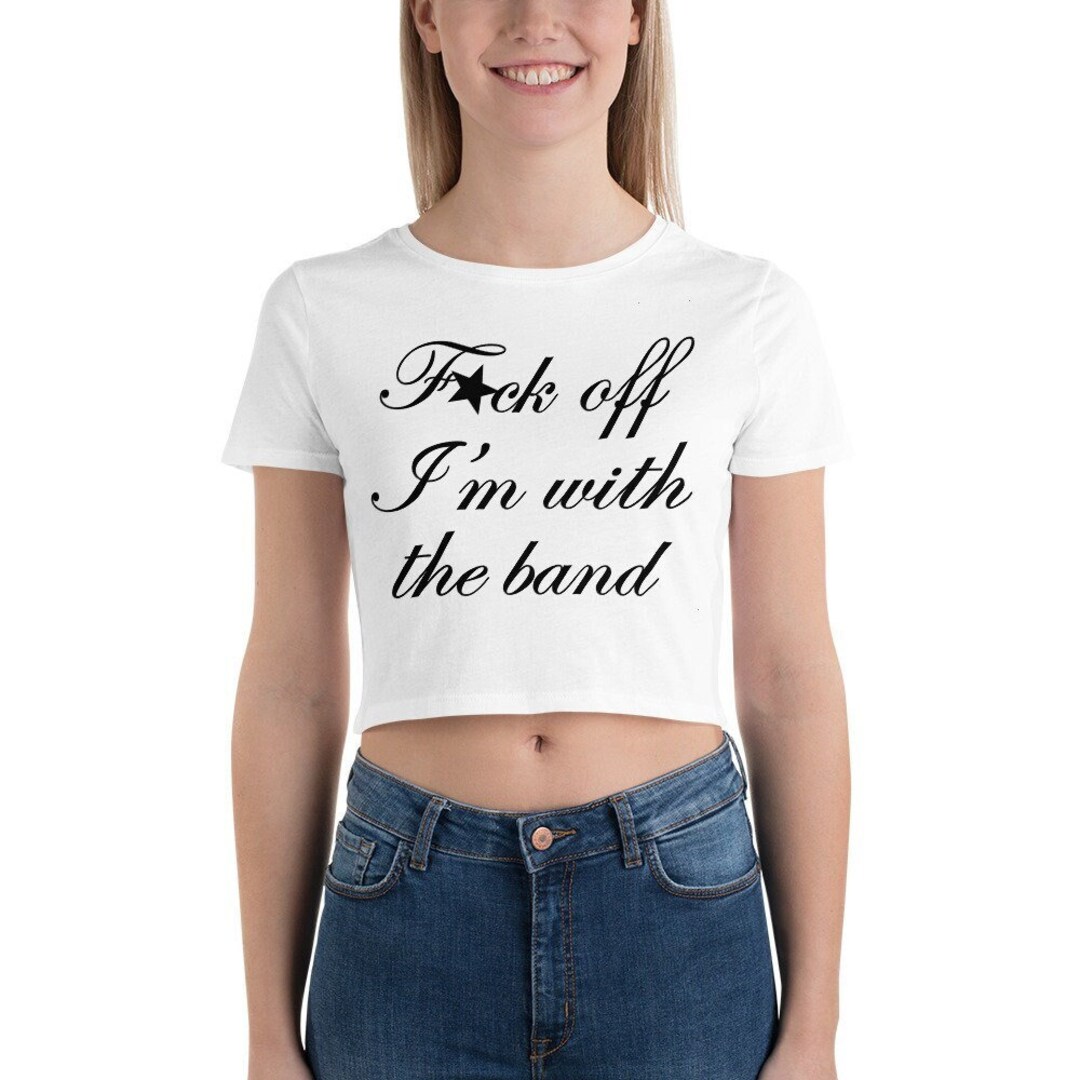 Y2K - I'm With the Band Crop Top - Etsy